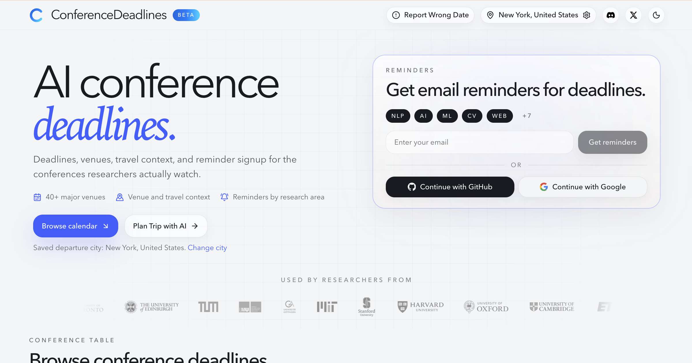 AI Conference Deadlines | ConferenceDeadlines.com
